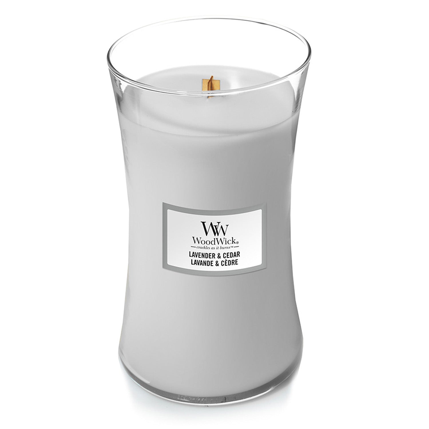 Woodwick Large Hourglass Lavender Cedar Candle – Julian Charles Home