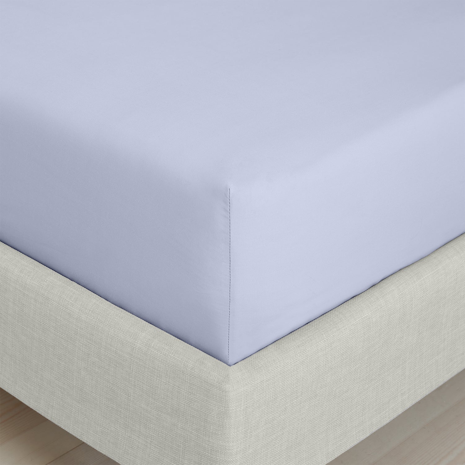 Bianca Lavender 200TC Cotton Percale Fitted Sheet | Single, Double ...
