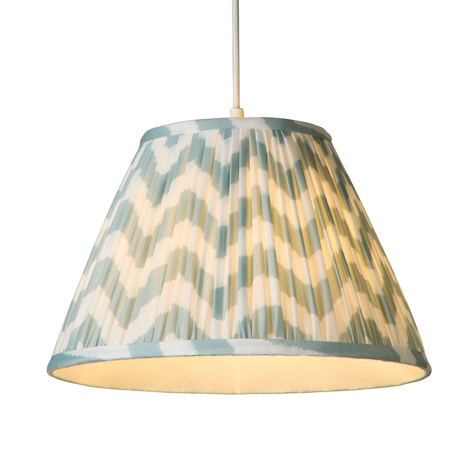 Chevron Green Easy Fit Light Shade – Julian Charles Home
