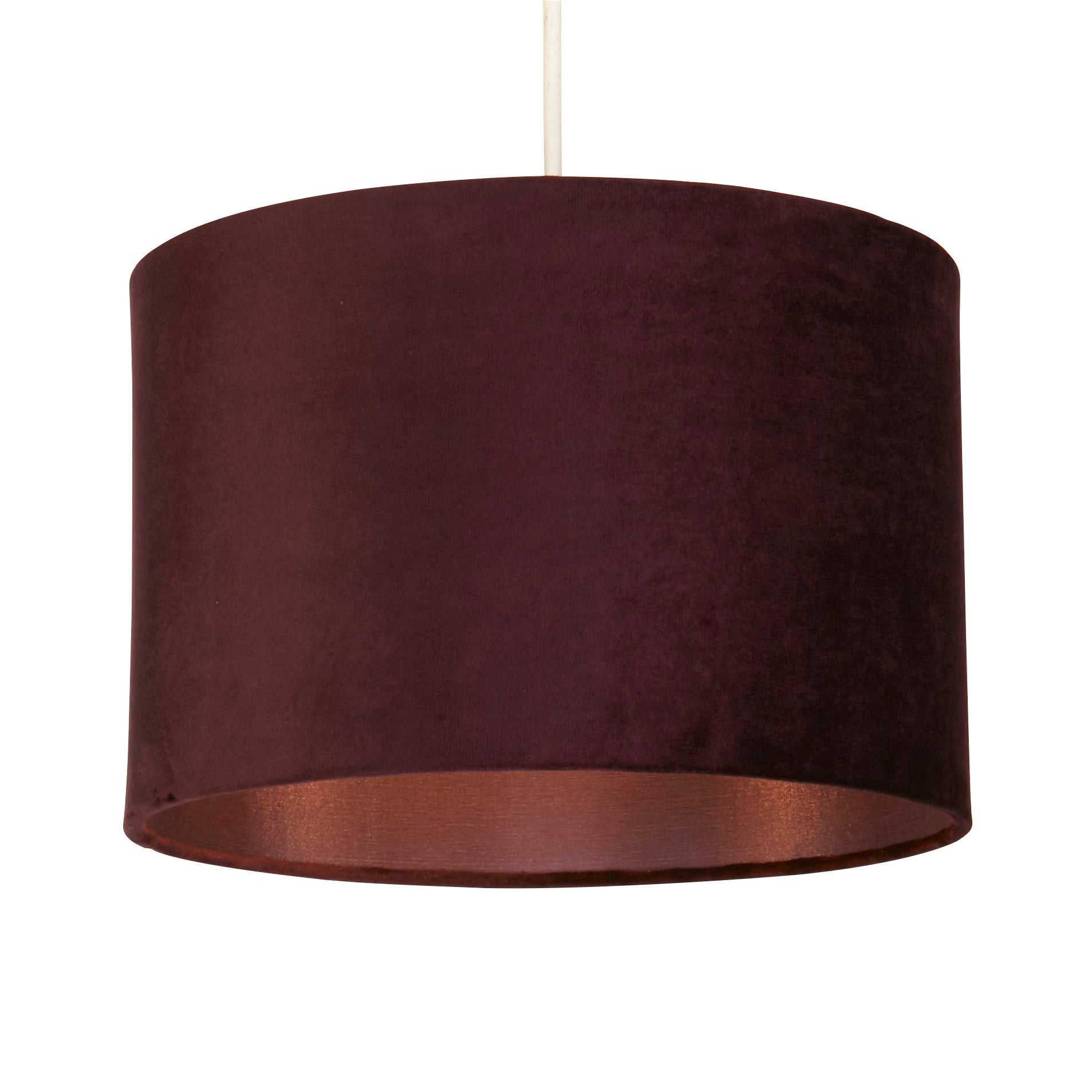 Plum Velvet Drum Light Shade (30cm) – Julian Charles Home