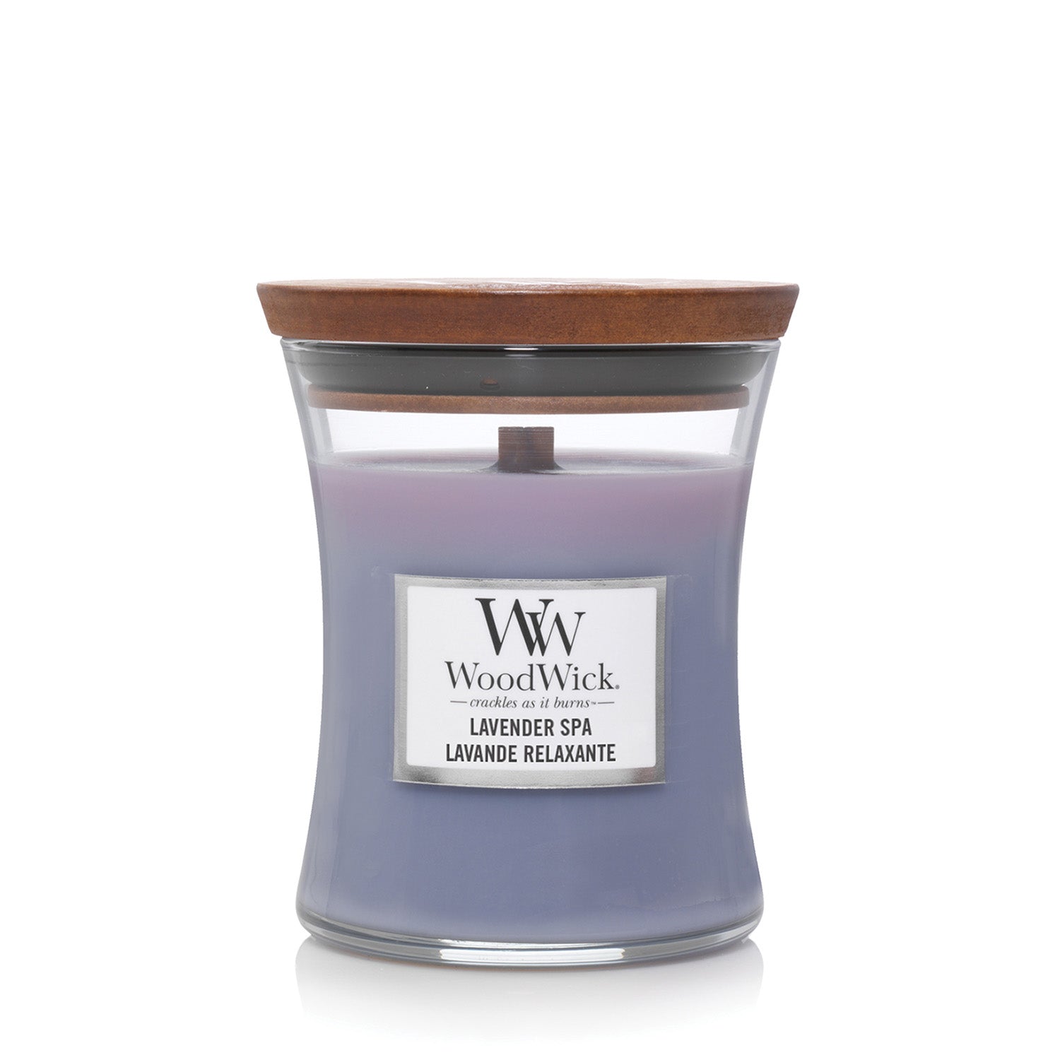 Woodwick Lavender Spa Medium Hourglass Candle – Julian Charles Home