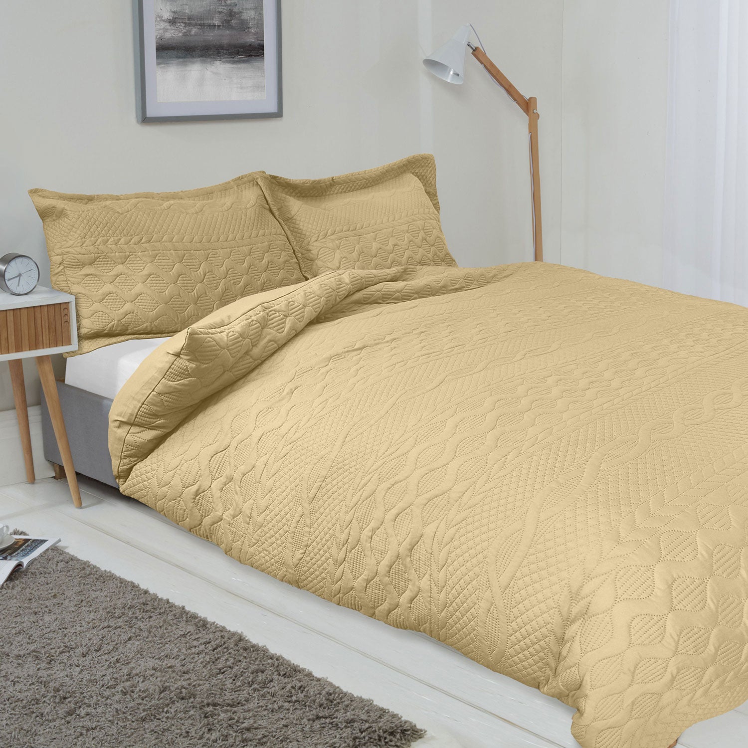 Aran Cream Duvet Set – Julian Charles Home