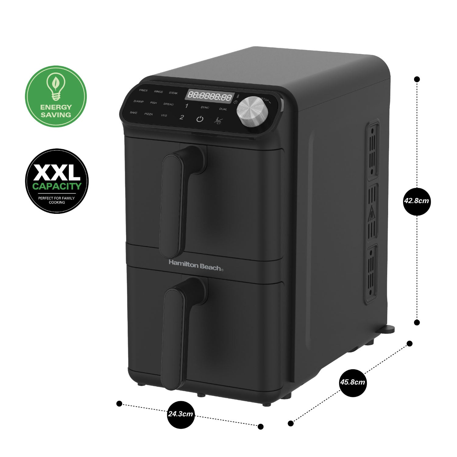 Hamilton Beach XXL 11L Double Stack Air Fryer – Julian Charles Home