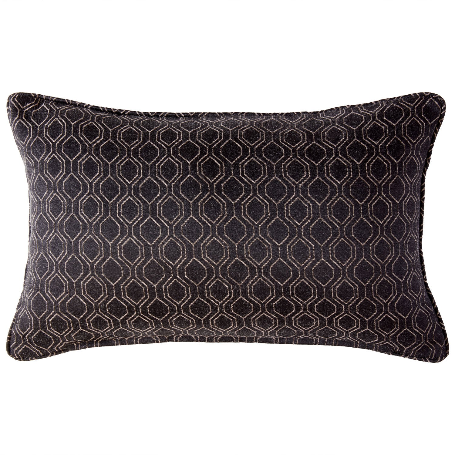 Harrison Black Geo Boudoir Cushion – Julian Charles Home