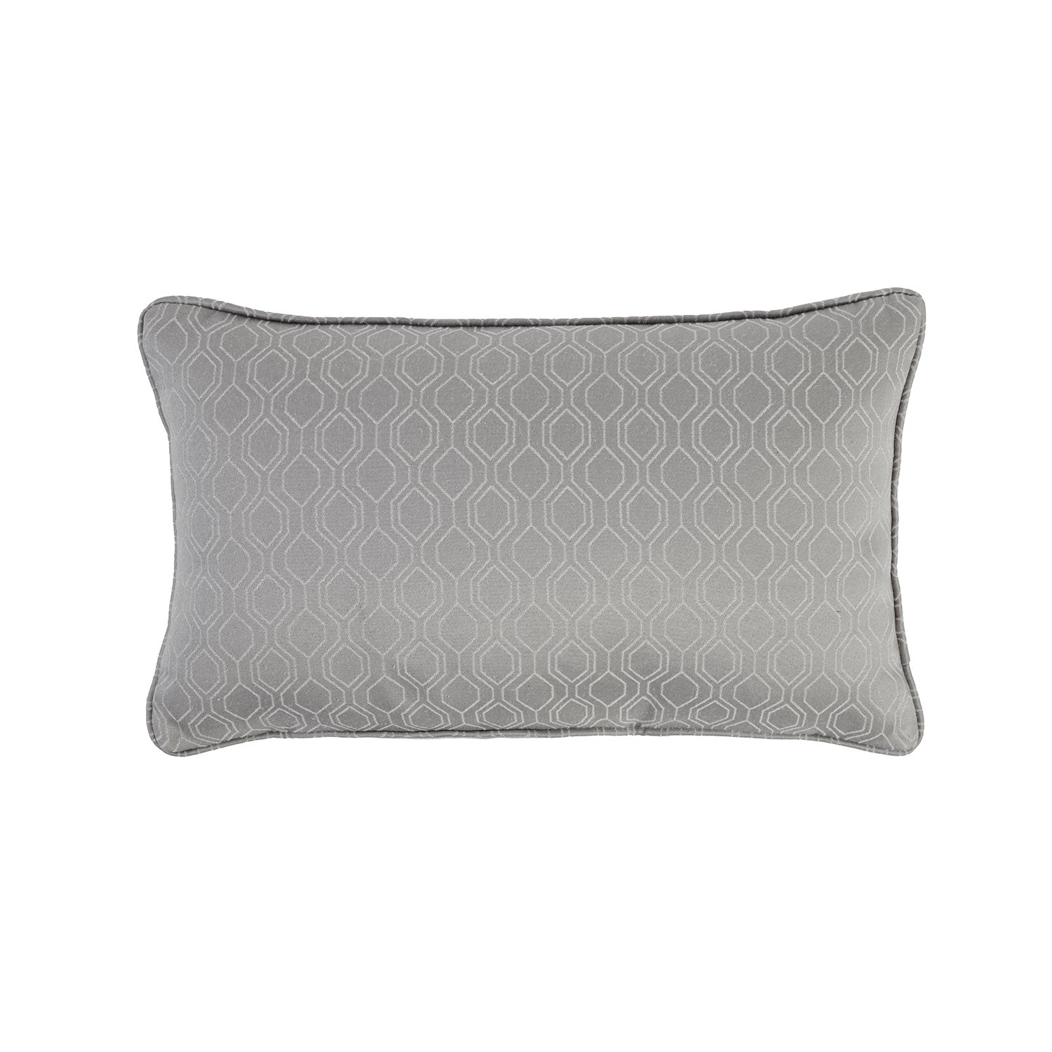 Harrison Silver Geo Boudoir Cushion – Julian Charles Home