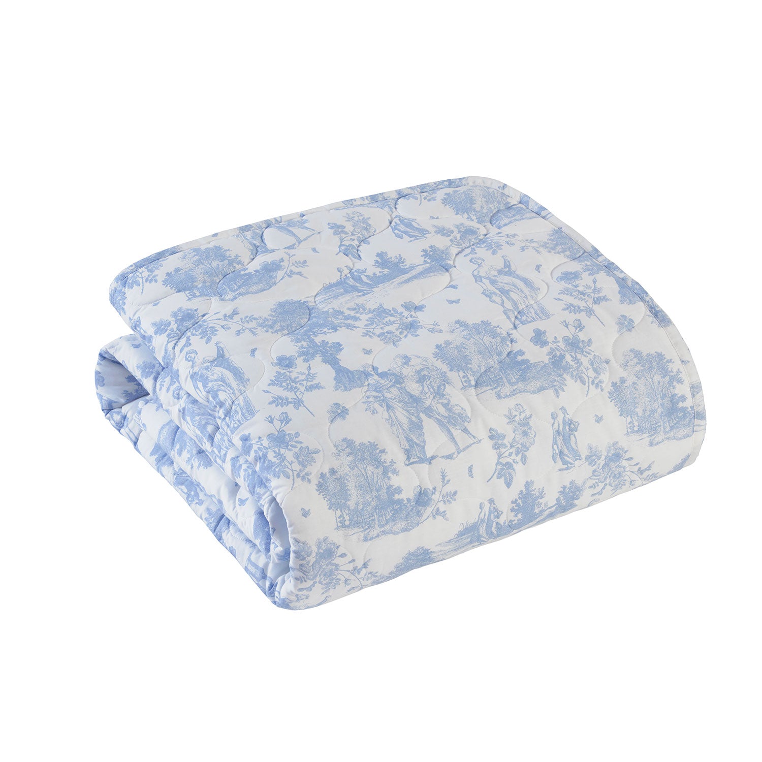 Toile Blue Throw (240cm x 160cm) – Julian Charles Home
