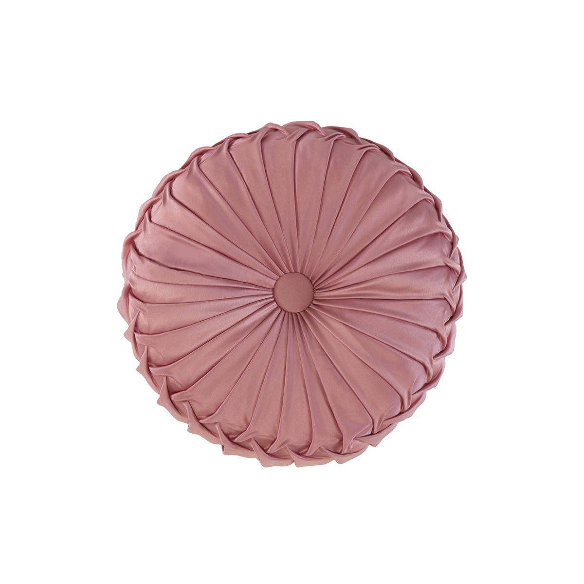 Regency Blush Rouched Round Cushion (30cm Diameter) | Julian Charles