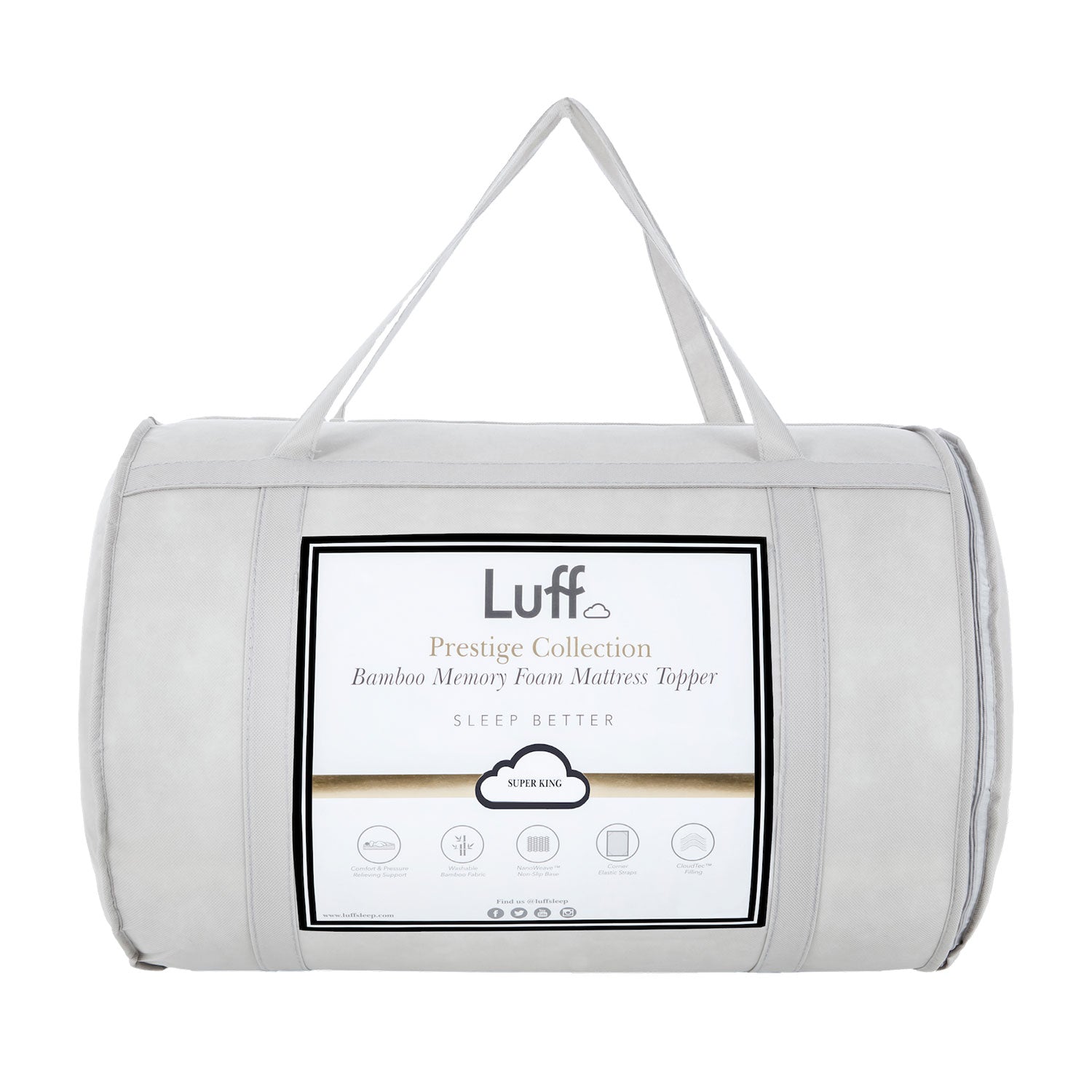 Luff Prestige Bamboo Memory Foam Mattress Topper – Julian Charles Home