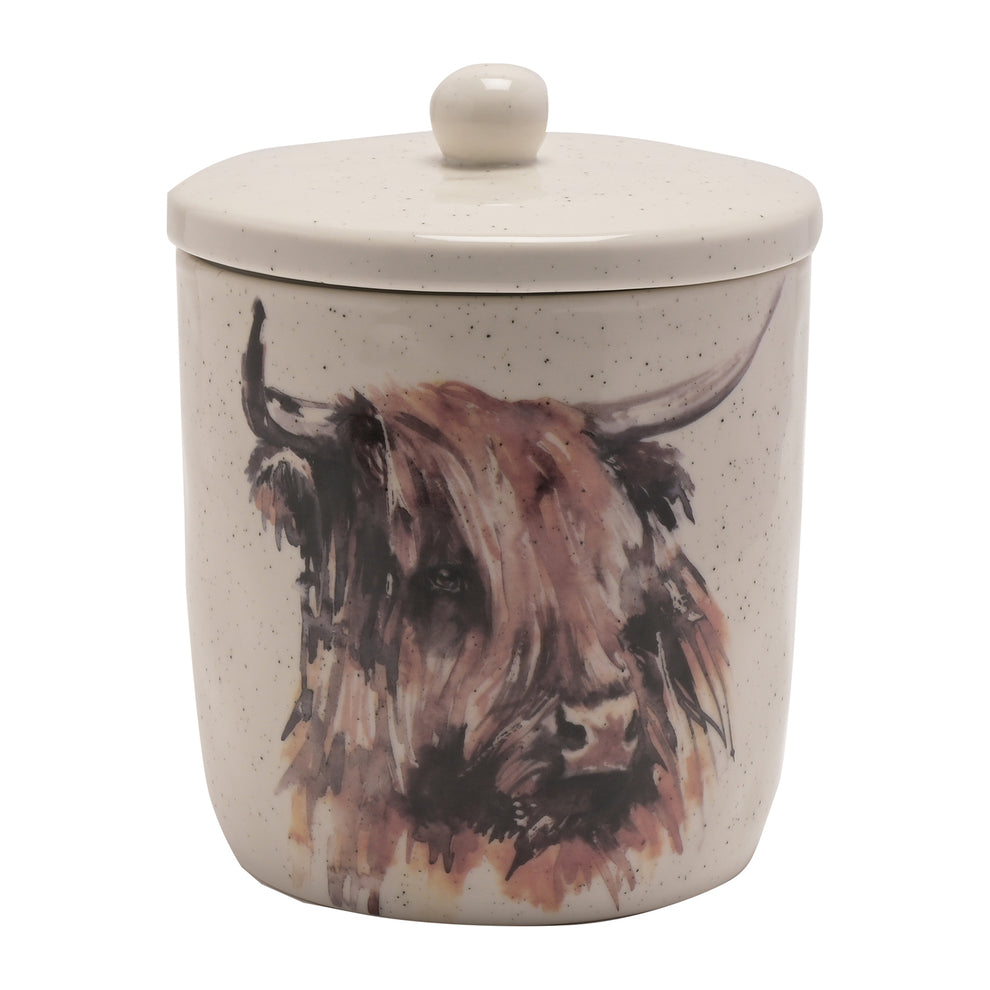 Meg Hawkins Highland Cow Storage Canister – Julian Charles Home
