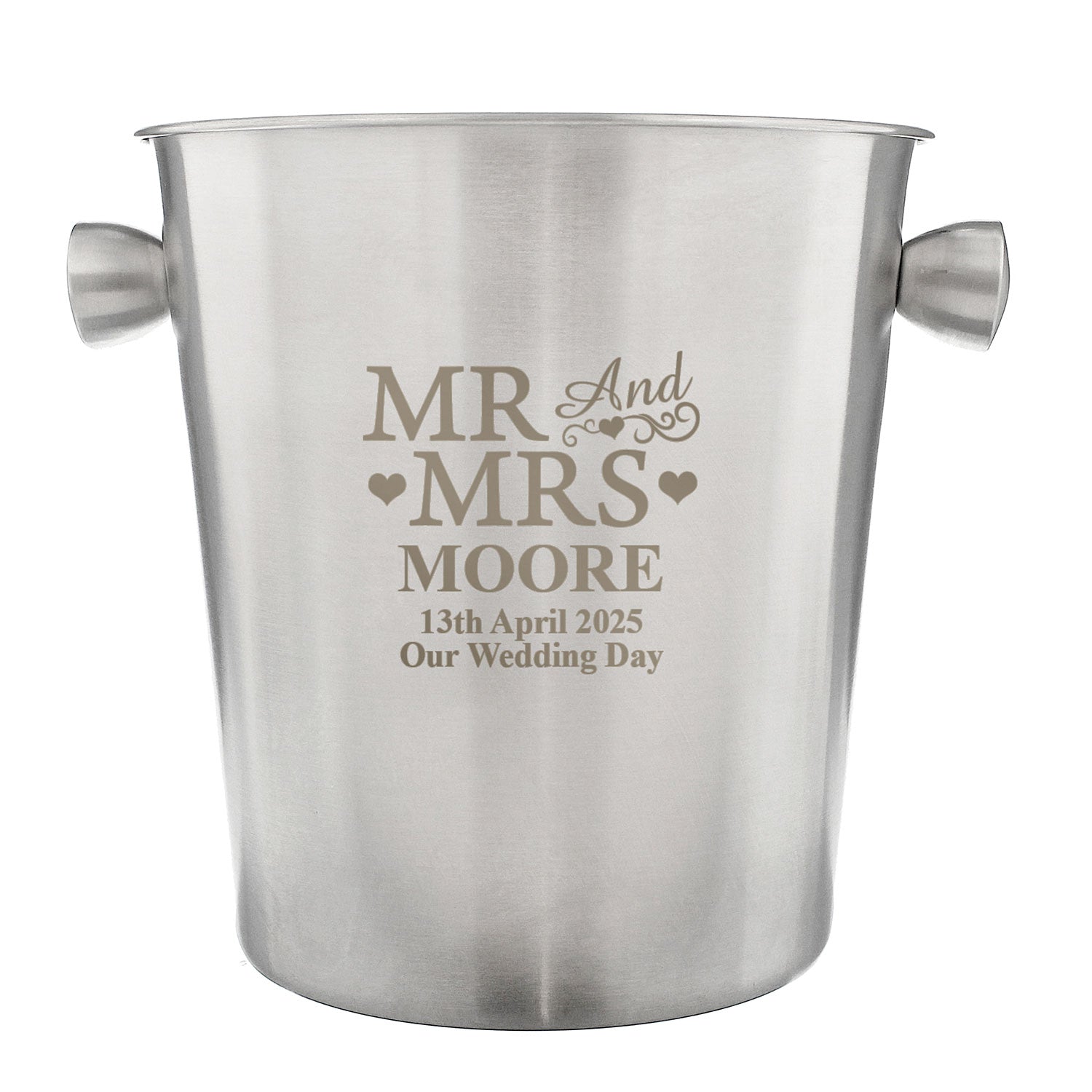Personalised "Mr and Mrs" Ice Bucket – Julian Charles Home