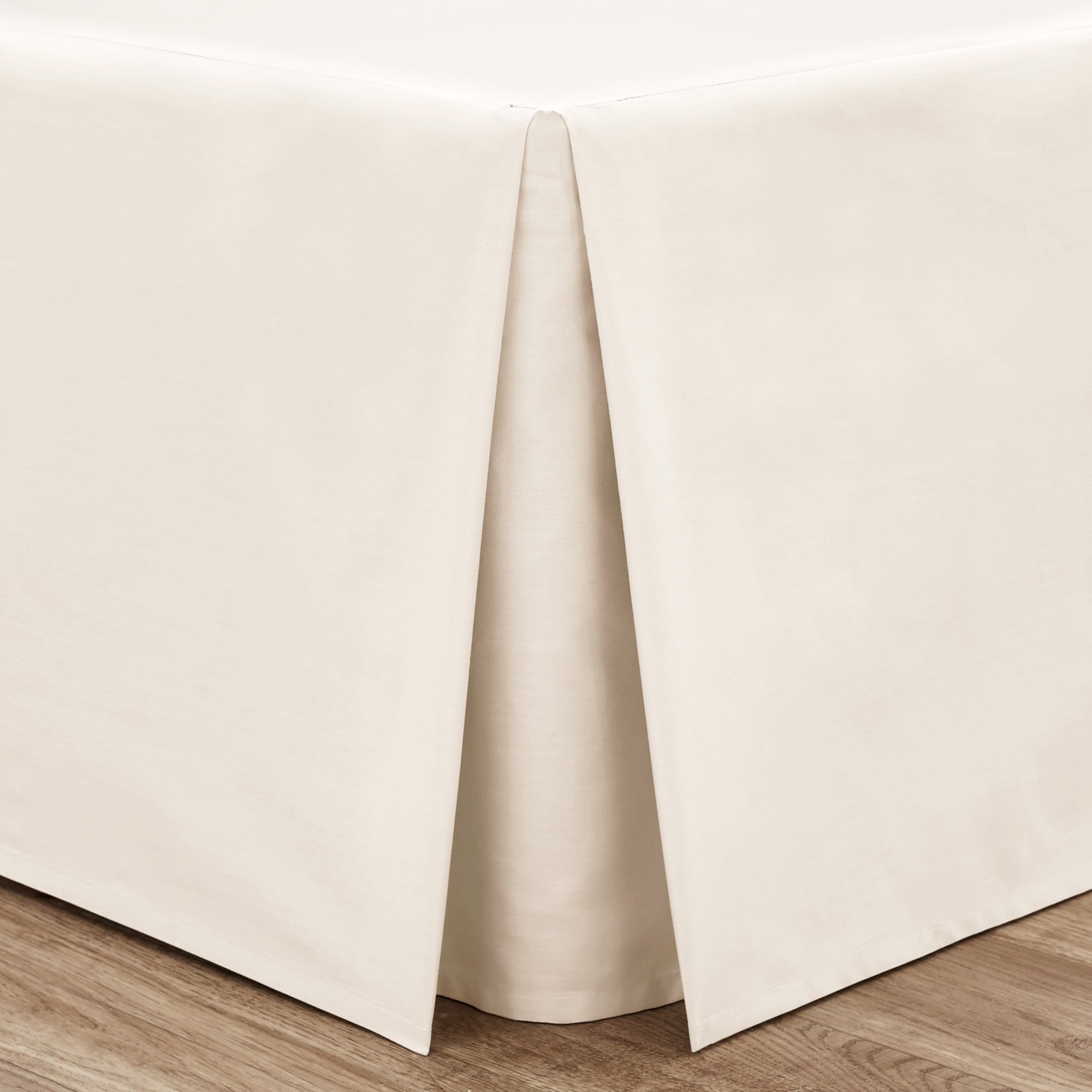 Catherine Lansfield Cream Easy Iron Box Pleated Base Valance Sheet ...