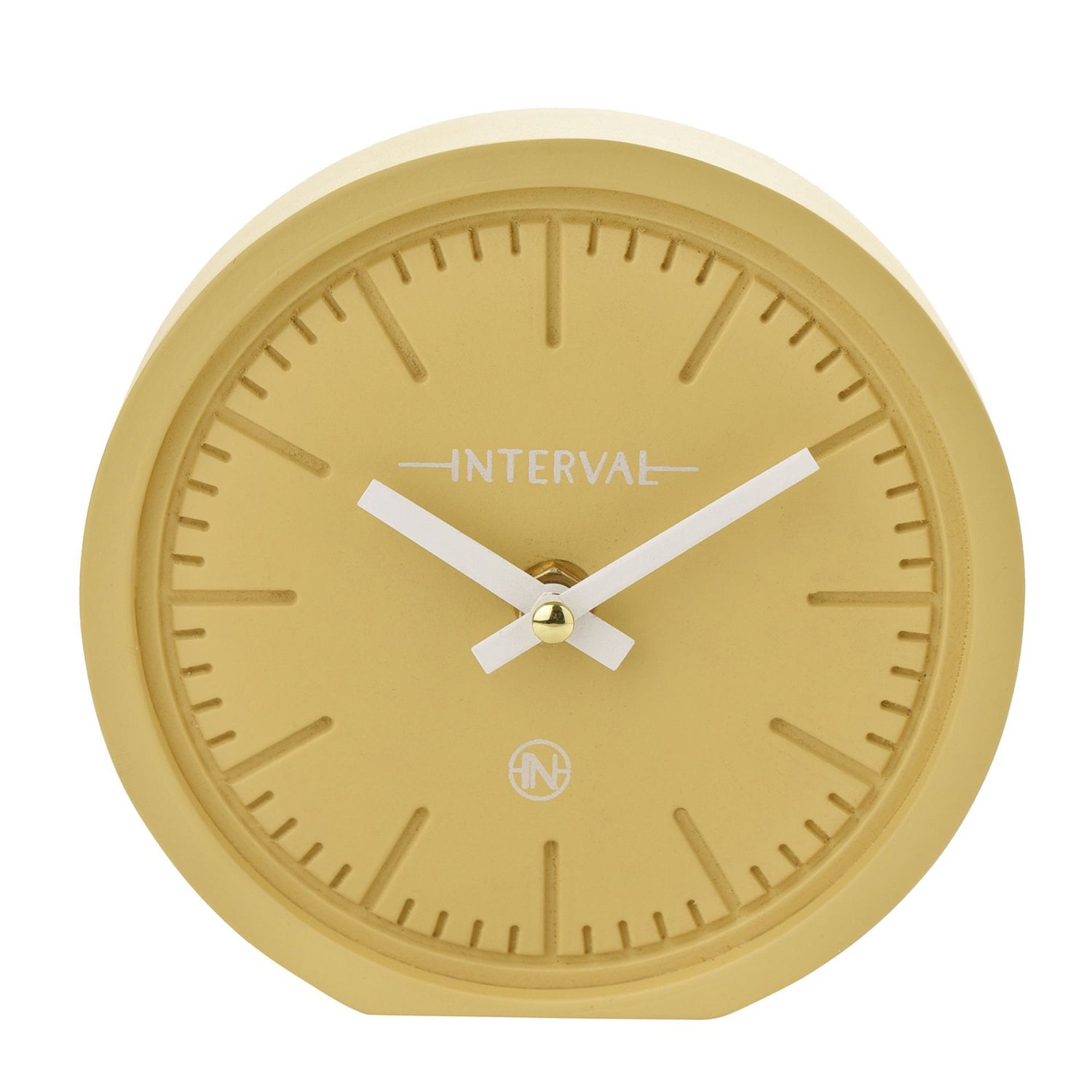 Interval Minimalist Yellow Desk Clock – Julian Charles Home