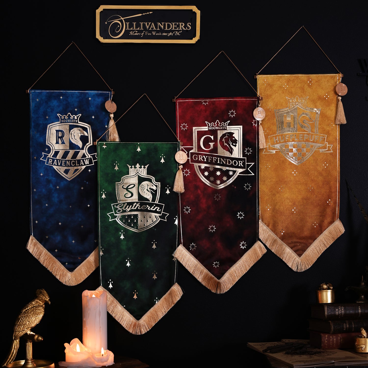 Harry Potter Flags Slytherin Harry Potter Book With Badge, Flag,