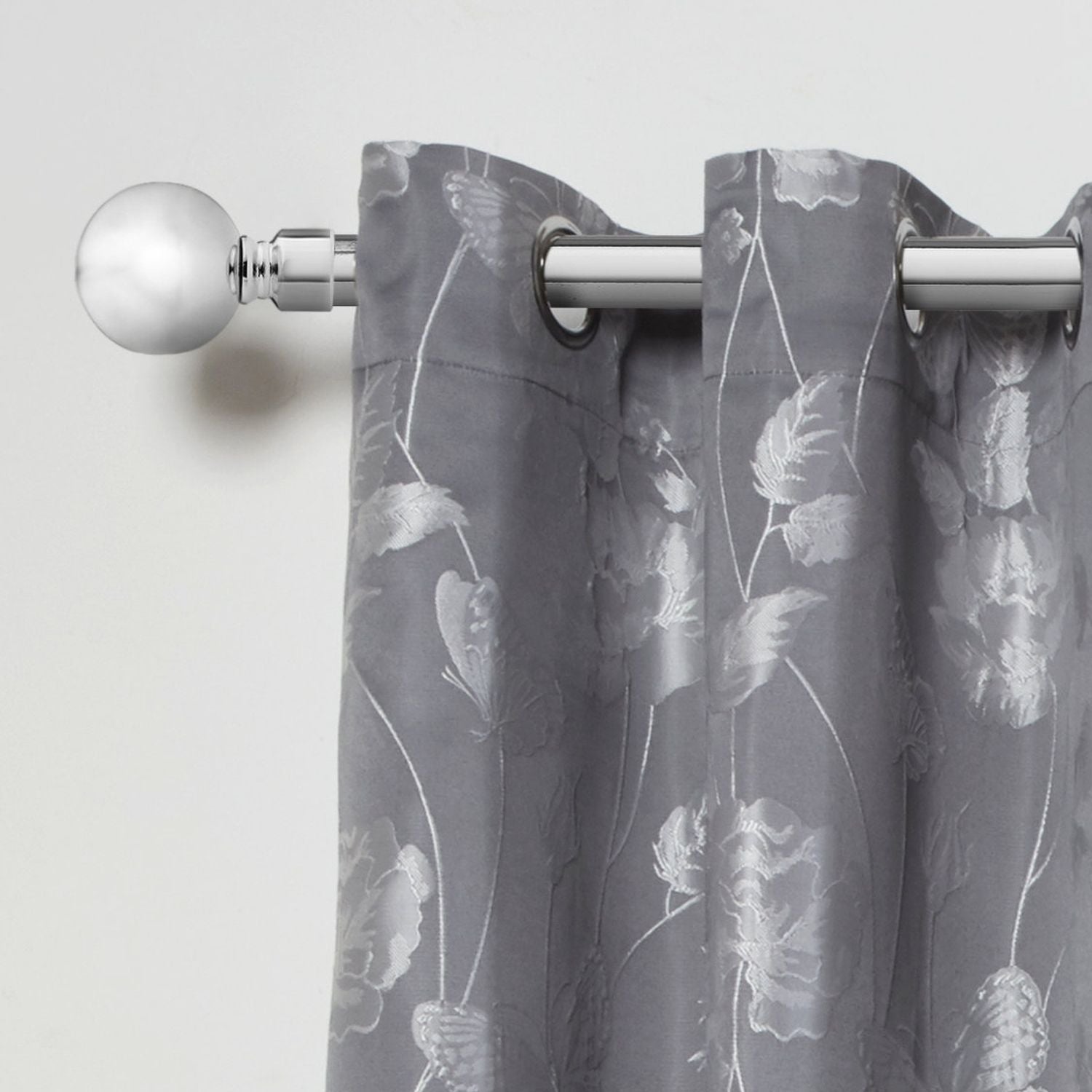 Chrome Ball Extendable Curtain Pole – Julian Charles Home