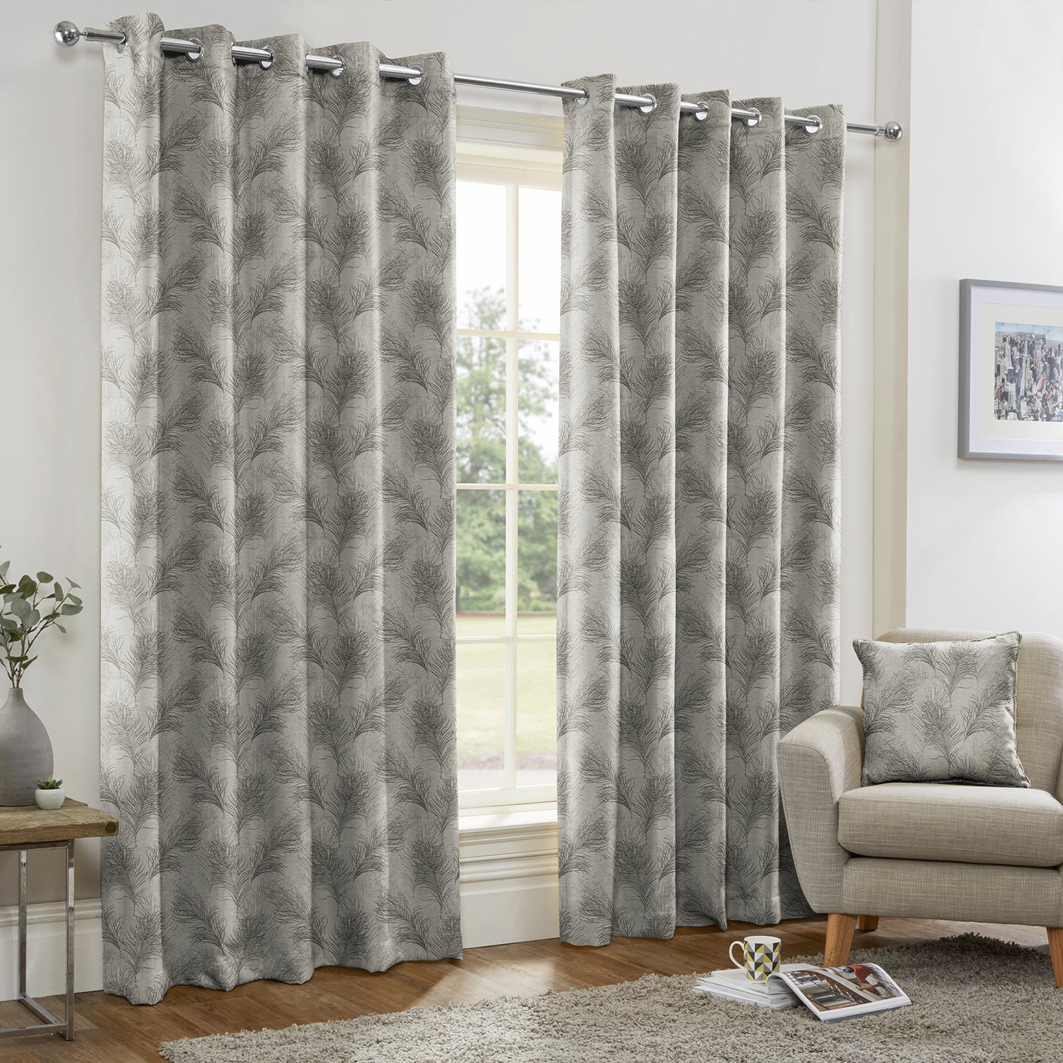Feather Dove Grey Made to Measure Curtains – Julian Charles Home